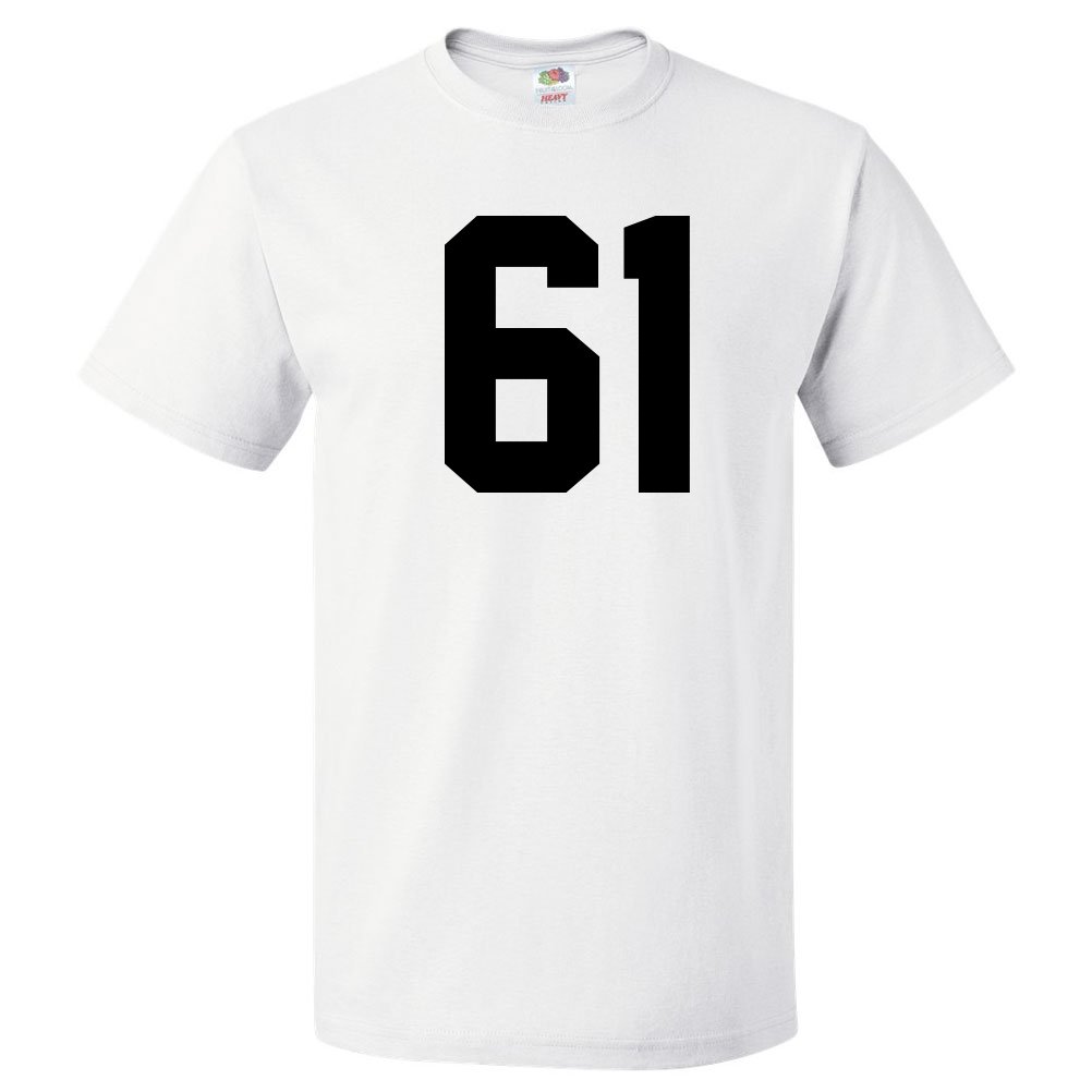 61st Birthday Gift For 61 Year Old Jersey Number 61 Shirt